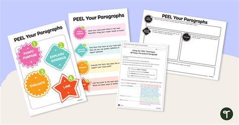 Peel Paragraph Structure Poster And Worksheets Teach 56 Off