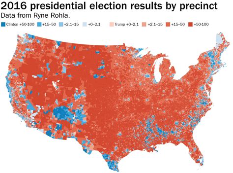 2016 Final Election Map County