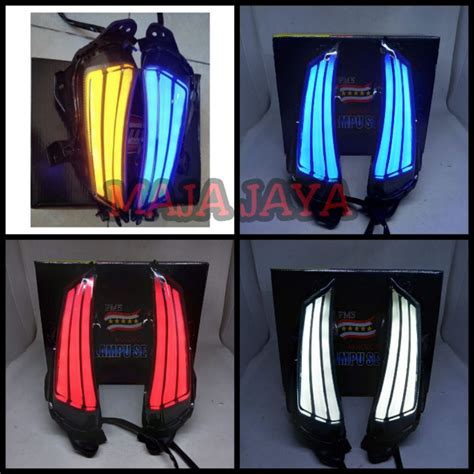 Jual Lampu Sein Xmax Signal Turn Light Sen Xmax Led Biru Kuning