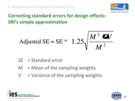 Ppt 9 Weighting And Weighted Standard Errors Powerpoint Presentation
