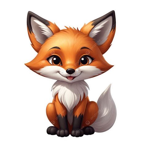귀엽고 쾌활한 여우 클립 아트 디자인 여우 귀여운 여우 클립 아트 Png 일러스트 및 이미지 에 대한 무료 다운로드