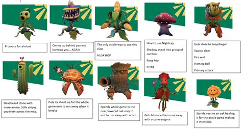Class Stereotypes R Pvzgardenwarfare