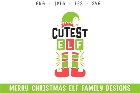 Merry Christmas Cutest Elf Design Svg Graphic By Rahnumaat690