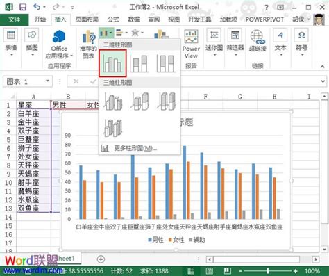 Excel2013图表制作实例 纵向折线图 站长资讯中心