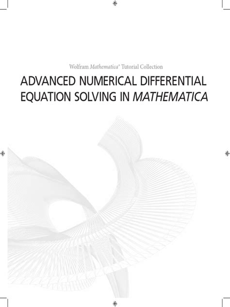 Advanced Numerical Differential Equation Solving In Mathematica Part 1