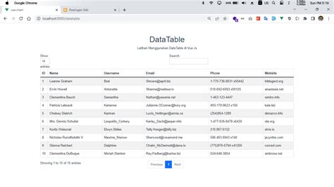 Cara Menggunakan Library Datatable Pada Vue Js Sahretech