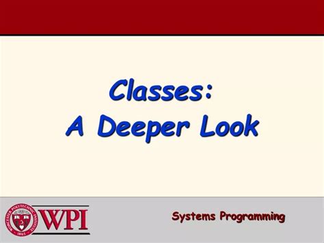 Ppt Classes A Deeper Look Powerpoint Presentation Free Download