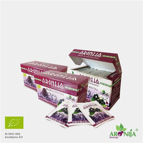 Aronija Bio čaj V Filter Vrečkah 40g Aronija Slovenija