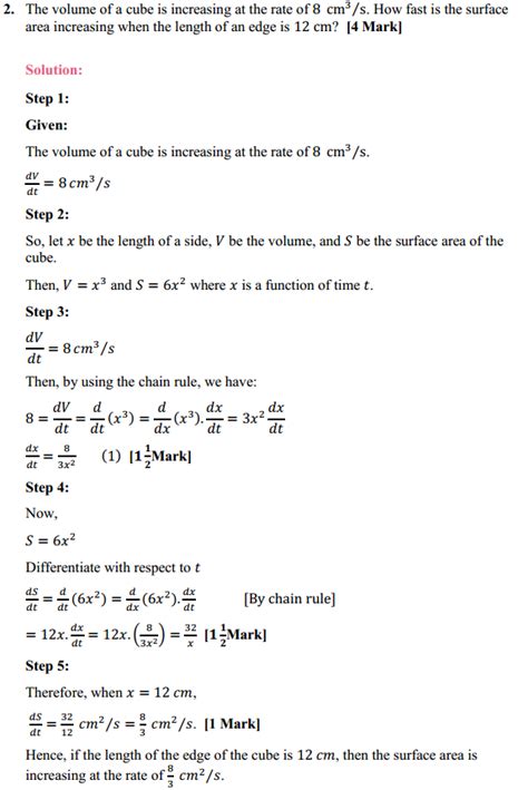 Mp Board Class 12th Maths Solutions Chapter 6 Application Of Derivatives Ex 6 1 Mp Board Solutions