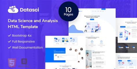Datasci Data Science And Analytics Html Template By Microtheme Themeforest