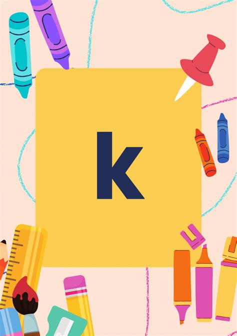 Plantilla De La Letra K Para Imprimir 🖍️ Pdf Gratis Originales