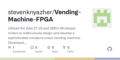 github stevenknyazher vending machine fpga utilized the zybo z7 20
