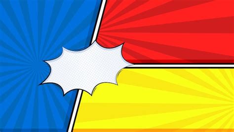 Premium Vector Comic Book Page Template Of Colorful Frames