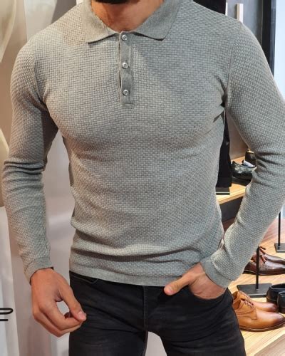 Beige Brown Slim Fit Turtleneck Sweater For Men GentWith