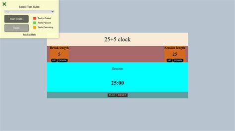 Help Requested For Timer Test Case Of 255 Clock Javascript The Freecodecamp Forum