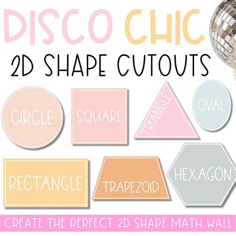 2d Shapes Classroom Math Wall Posters Etsy