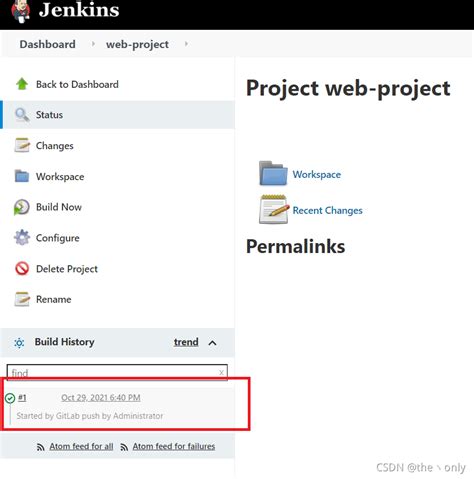 gitlab jenkins通过钩子实现自动部署web项目，图文详细教程 jenkings git 配置web项目 csdn博客