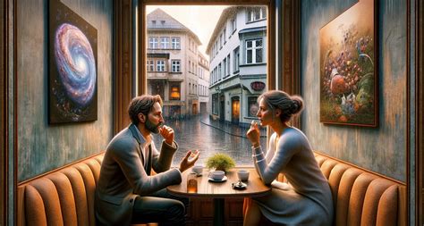 Download Ai Generated Cafe Couple Royalty Free Stock Illustration