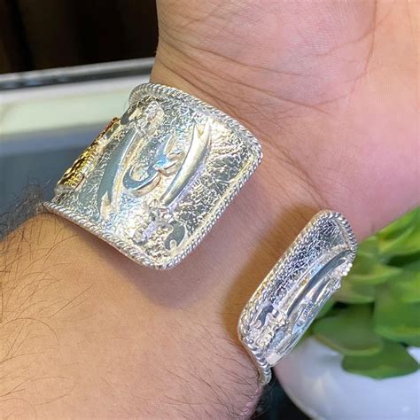 Islamic Cuff Bracelet • 925 Sterling Silver Zulfiqar Sword Bangle