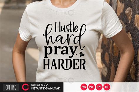 Hustle Hard Pray Harder Svg Graphic By Cut File · Creative Fabrica