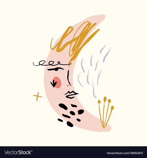 Line Modern Minimalist Woman Face Art Design Print