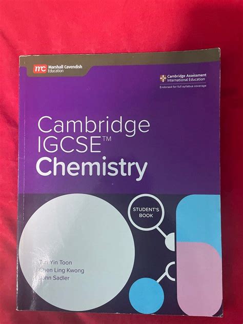 Cambridge Igcse And O Level Chemistry Marshall Cavendish Education Textbook Hobbies And Toys