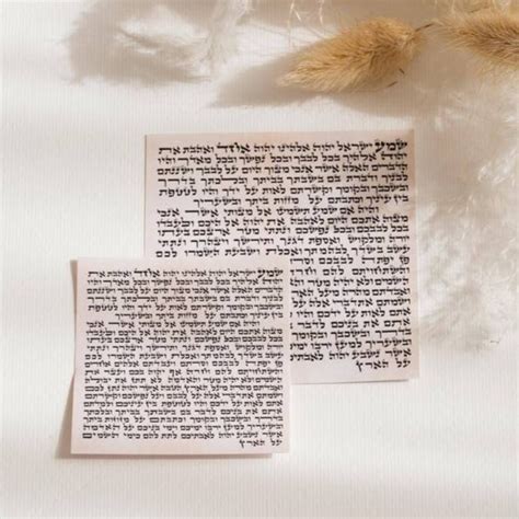 Handwritten Kosher Mezuzah Scroll Certified Sofer Stam 3 4 5