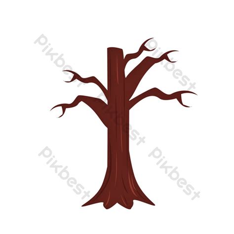 Cartoon Tree Trunk Psd Png Images Free Download Pikbest