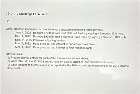 Solved 03 Ch 10 Challenge Exercise 1lo 1jake Anderson
