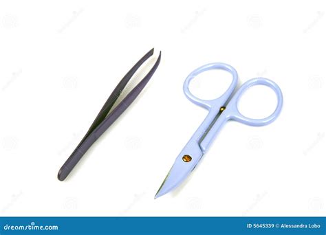 Nail Scissors And Tweezers Stock Image Image Of Cutter 5645339