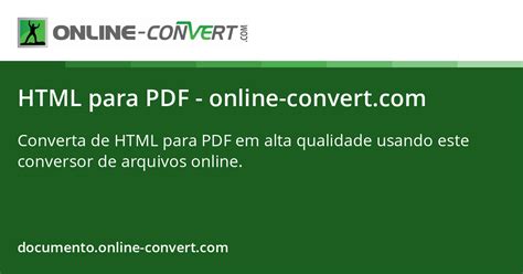 html para pdf online