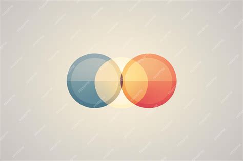 Minimalist Overlapping Circles With Subtle Colors Minimalist Wallpaper Background Art Design