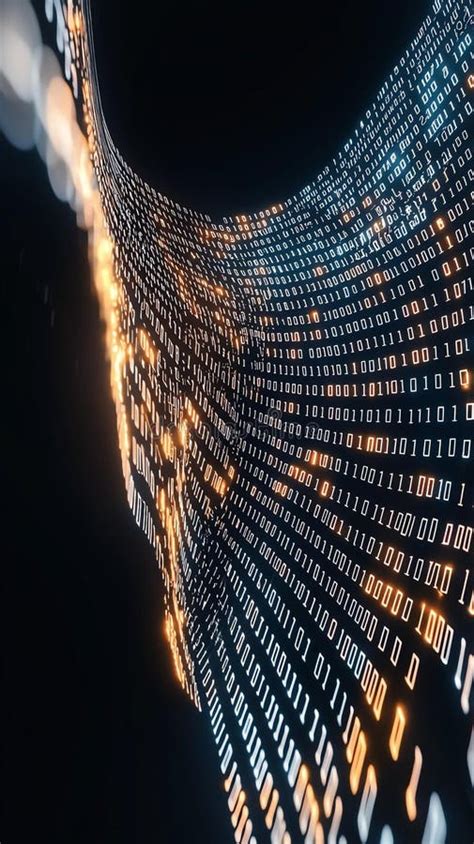 Big Data Analytics Data Mining Scalability Abstract Digital Data Flow With Binary Code And