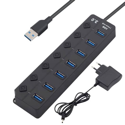 Usb Hub 3 0 5gbps High Speed 7 Port Usb 3 0 Hub Sp Vicedeal
