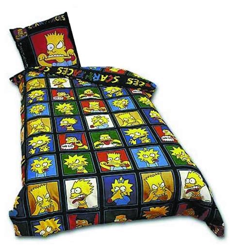 The Simpsons Faces Bedspread