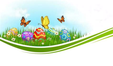 Easter Eggs In Grass Vector Art Icons And Graphics For Free Download