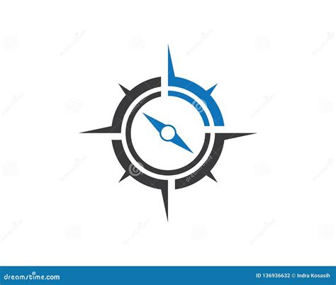 Compass Logo Template Stock Vector Illustration Of Isolated 136936632