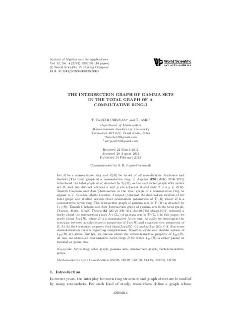 pdf on the intersection graph of gamma sets in the total graph of a