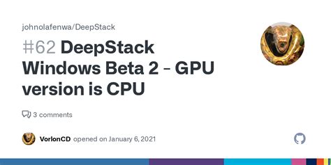 Deepstack Windows Beta 2 Gpu Version Is Cpu · Issue 62