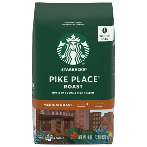 Save On Starbucks Pike Place Medium Roast Coffee Whole Bean Order
