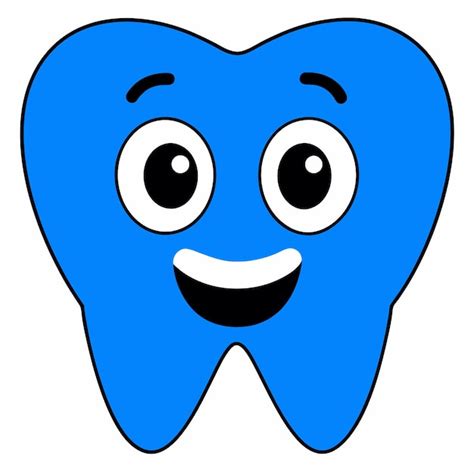 Healthy Tooth Concept Icon Vector Illustration Cute Tooth Character
