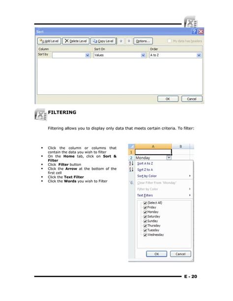 Ms Excel Module 2012 Pdf Desktop Publishing Computer Software And