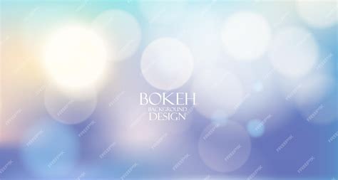 Premium Vector Colorful Bokeh Light Background Design