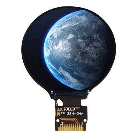 Circular Color IPS Panel Display With X Resolution And Inch Screen For Clear Images