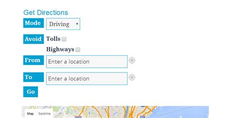 Directions Settings 10Web Help Center