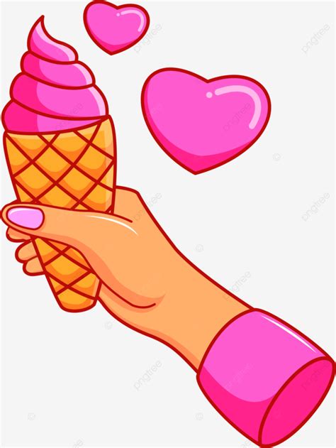 아이스크림의 삽화 벡터 아이스크림 달콤한 케이크 분홍색 Png 일러스트 및 벡터 에 대한 무료 다운로드 Pngtree