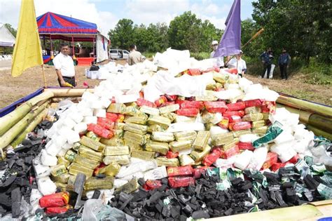 Cambodia Destroys Millions Of Dollars Worth Of Seized Narcotics
