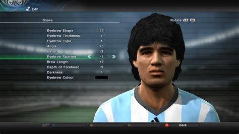 Maradona Pes 2011 Build Face Youtube