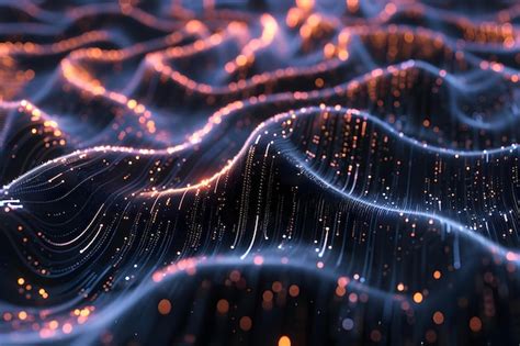 Premium Photo Network Abstract Background Technology Background