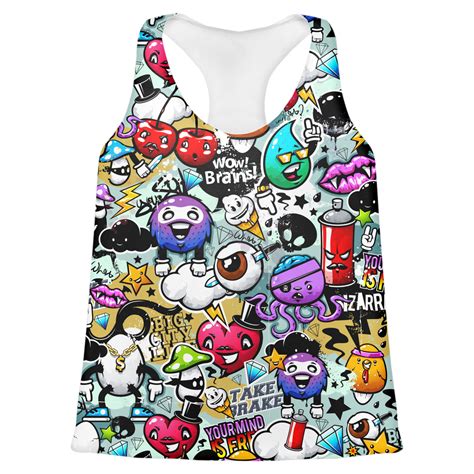 Custom Graffiti Womens Racerback Tank Top Youcustomizeit
